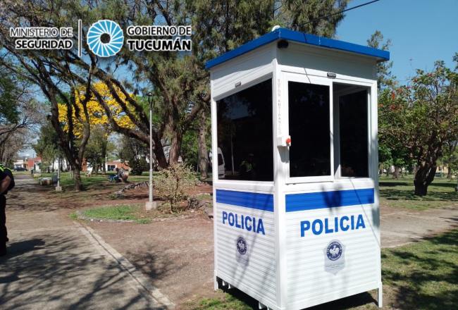 Instalan una garita preventiva en el barrio Modelo - Comunicación Tucumán